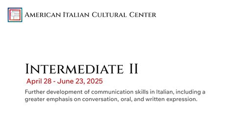 Intermediate Ii Aicc