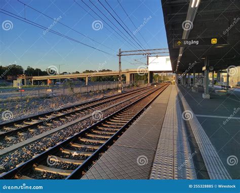 Empty Train Station During An Early Morning Stock Image Image Of