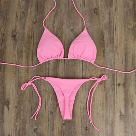 High Cut Side Tie Micro Bikinis Free Shipping