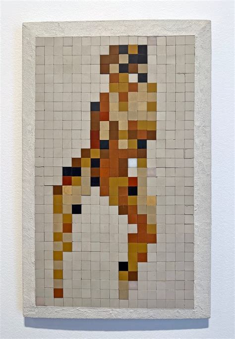 Invader Naked Medium Res 1997 Le Feuvre Roze