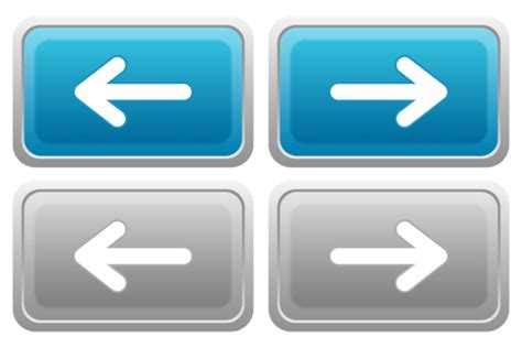 Previous Button Blue