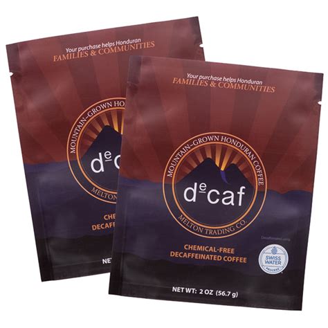 Decaf Individual Coffee T Packets Melton Trading Co
