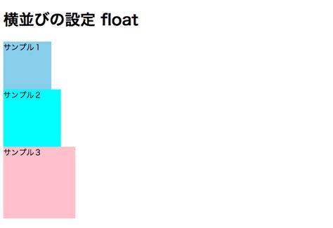 Cssのfloatプロパティで要素を横並びにする方法 Webst8のコードブログ Cssのfloatプロパティで要素を横並びにする方法 Webst8のコードブログ