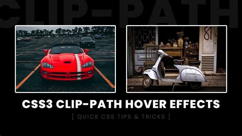 Css Clip Path Image Hover Effects Html Css Youtube