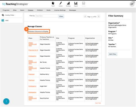 How Do I Find A Class Id In Myteachingstrategies