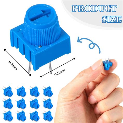 10k Ohm Trim Potentiometer Breadboard Trim Potentiometer Kit With Knob