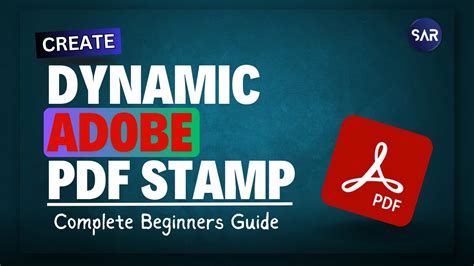 Create Adobe Dynamic Pdf Stamp Adobe Acrobat Youtube