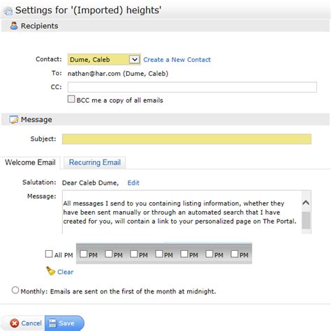 Matrix Auto Email HAR Com