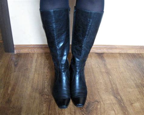 Чоботи чобітки натуральна шкіра шкіряні чорні Gabor — ціна 0 грн у каталозі Черевики Купити