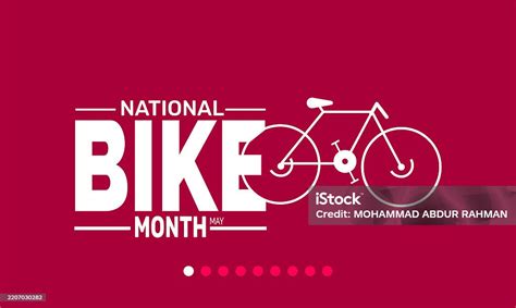 5월은 전국 자전거의 달입니다 휴일 개념 플래 카드 배경 템플릿 인사말 카드 포스터 디자인 텍스트 비문 클래식 소셜 미디어 게시물에 적합합니다벡터 일러스트 레이 션 5월에