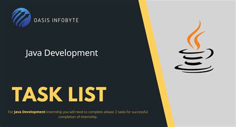 Java Development Internship With Oasis Infobyte Oasisinfobyte