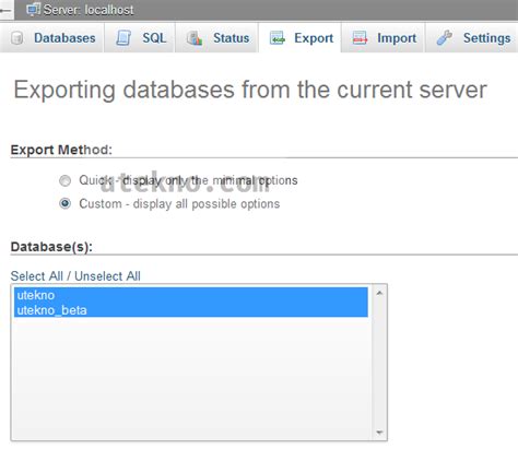 Cara Membuat Backup Database Mysql Di Cpanel • Utekno