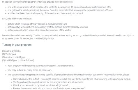 Solved Java Zybooks Project Please Make The Classes That