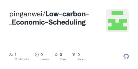 Github Pinganweilow Carbon Economic Scheduling