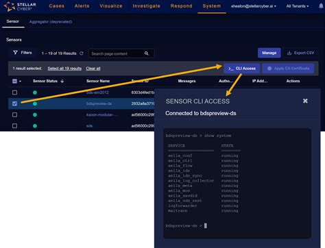 using the sensor overview