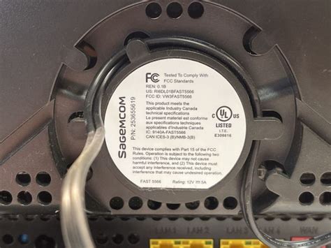 Sagemcom Fast 5566 Valerie Home Hub Modem And Wi Fi Router Black