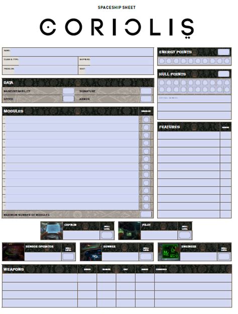 Blue Planet Rpg Fillable Character Sheet Fillable Form 2024