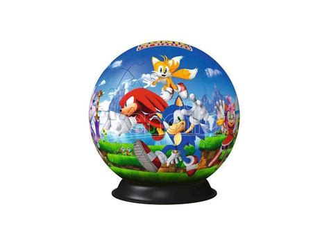 Sonic The Hedgehog 3d Puzzle Characters Puzzle Ball 72 Pieces