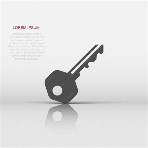Premium Vector Key Icon In Flat Style Access Login Vector Illustration On White Isolated