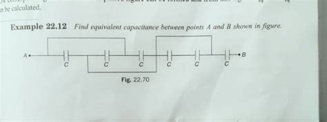 Find Equivalent Capacitance Between Points A And B Shown In The Figur AskIITians