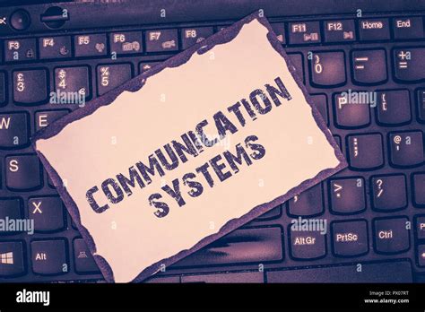 Conceptual Hand Writing Showing Communication Systems Business Photo Showcasing Flow Of
