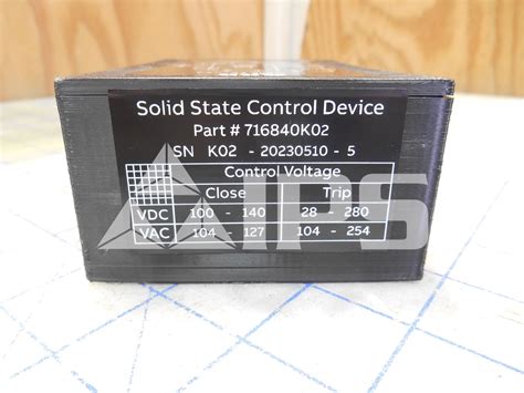 ABB ITE BBC ABB VDC SOLID STATE CONTROL DEVICE ASSEMBLY NEW