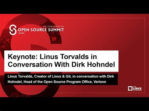 Free Video Linus Torvalds Conversation On Linux And Git Development From Linux Foundation