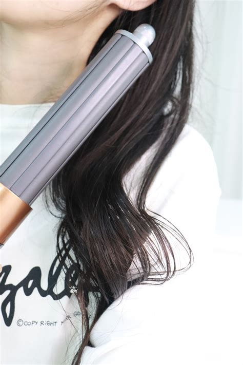 다이슨 에어랩 롱배럴 40mm 사용법 긴머리 스타일링 전후 비교 네이버 블로그