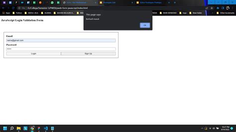 Pemrograman Web B Latihan Membuat Form Login Dan Signup Dengan