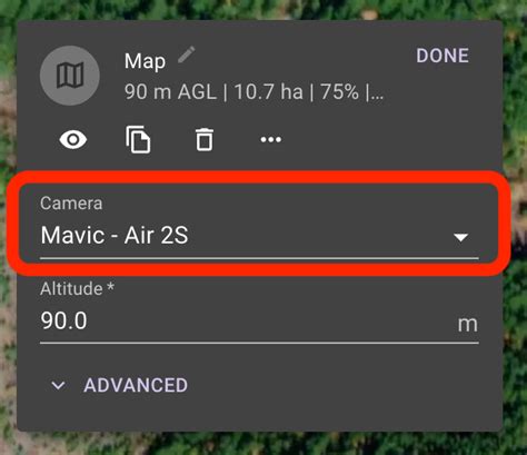 Camera Setting For Correct Overlap Spacing Dronelink