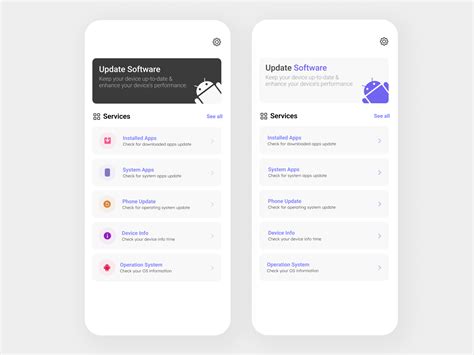 Software Update Mobile Ui Design By Salim Rana On Dribbble