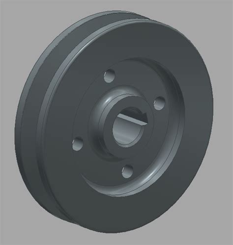 기계설계 실무 전산응용기계제도기능사 기계설계산업기사 일반기계기사 인벤터 오토캐드 실습 편심구동장치 Tk002 V벨트풀리 3d