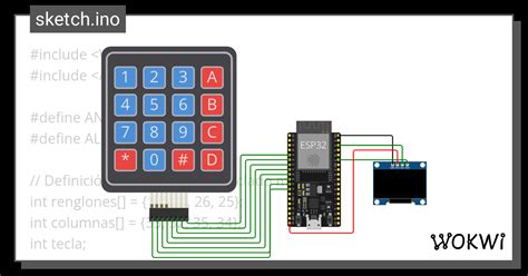 Teclado Wokwi Esp32 Stm32 Arduino Simulator