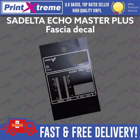 Sadelta Echo Master Plus Cb Radio Mic Microphone Decal Sticker Bezel