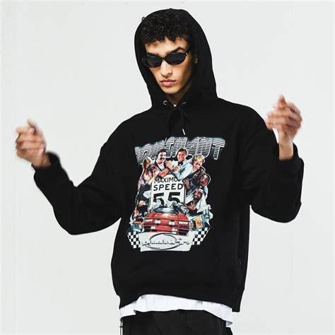 레이싱 헤비 오버핏 기모 후드티 감도 깊은 취향 셀렉트샵 29cm