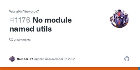 No Module Named Utils Issue Wongkinyiu Yolov Github