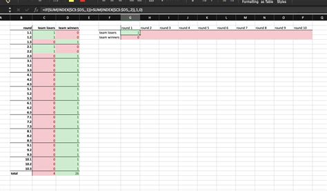 Autofilling Excel Formulas That Contain Data Arranged In A Different