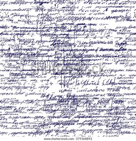 Math Seamless Pattern Handwriting Various Operations Stock Vector Royalty Free 379368892