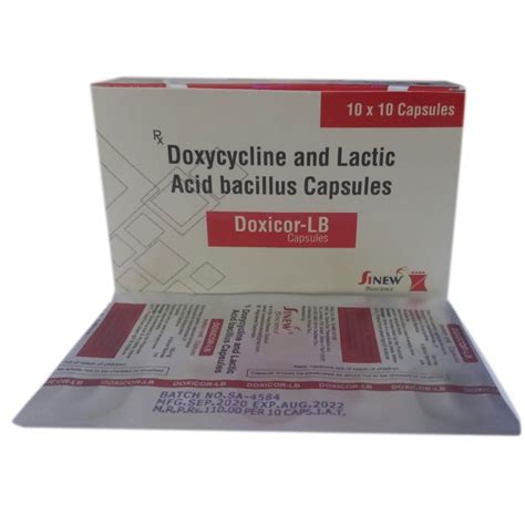 Doxycycline Lactic Acid Bacillus Capsules Sinew Bioscience Prescription At Rs Box In Rupnagar