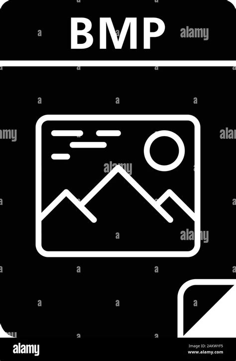 Bmp File Glyph Icon Bitmap Image Raster Graphics Image File Format Silhouette Symbol