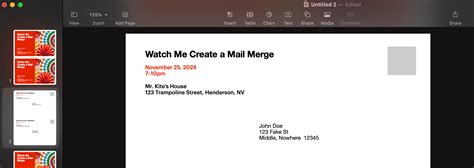 How To Create A Mail Merge In Apple Pages For Free