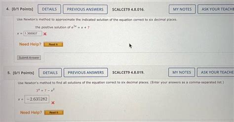 solved use newton s method to approximate the indicated