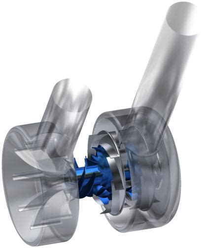 Two Stage Pump With Inducer And Its Components Different Scales In