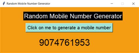 Python Tkinter Project Random Mobile Number Generator Askpython