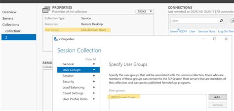 remote desktop session collection not showing up in rdweb microsoft qanda