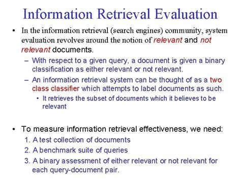 Precision And Recall Information Retrieval Evaluation In The