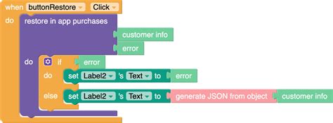 [solved]help With Restore Purchase Block In App Purchase Community