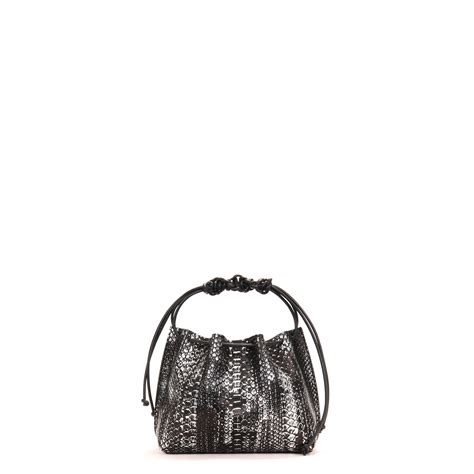 Mini Drawstring Bag Obsidian Python Bmay