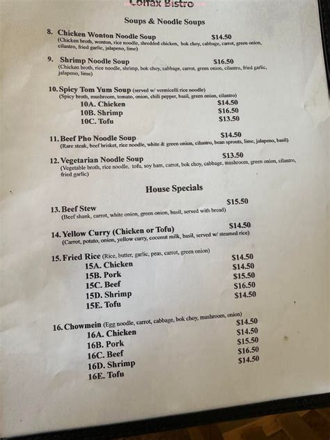 Online Menu Of Colfax Bistro Restaurant Colfax California 95713 Zmenu