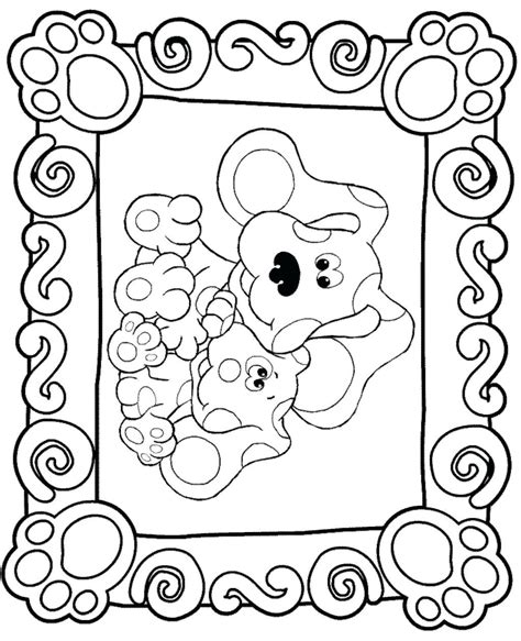 Blues Clues Printable Coloring Pages At Getcolorings Com Free Printable Colorings Pages To